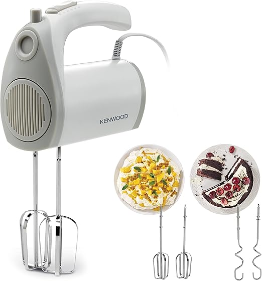Kenwood Hand Mixer Electric Whisk, 300W,5 Speeds + Turbo Button, Twin ...