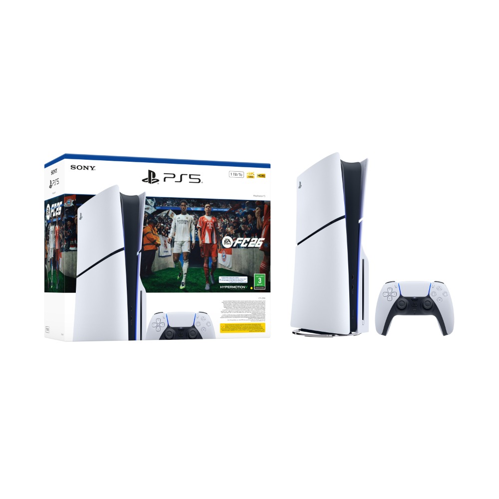 Sony PlayStation 5 Bluray Disc Console 1TB with EA Sports FC26 PS5 Game ...