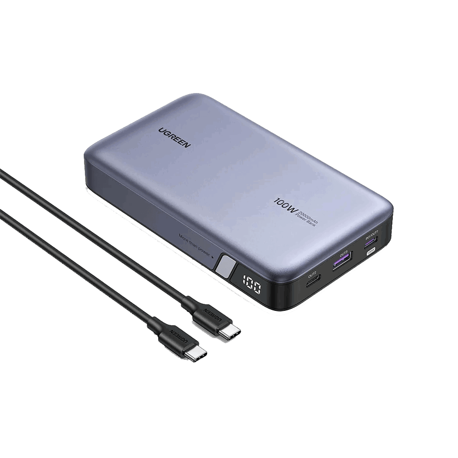Ugreen PowerBank Two-Way Fast Charging 20000mAh, 100W, with 2 USB-C and ...